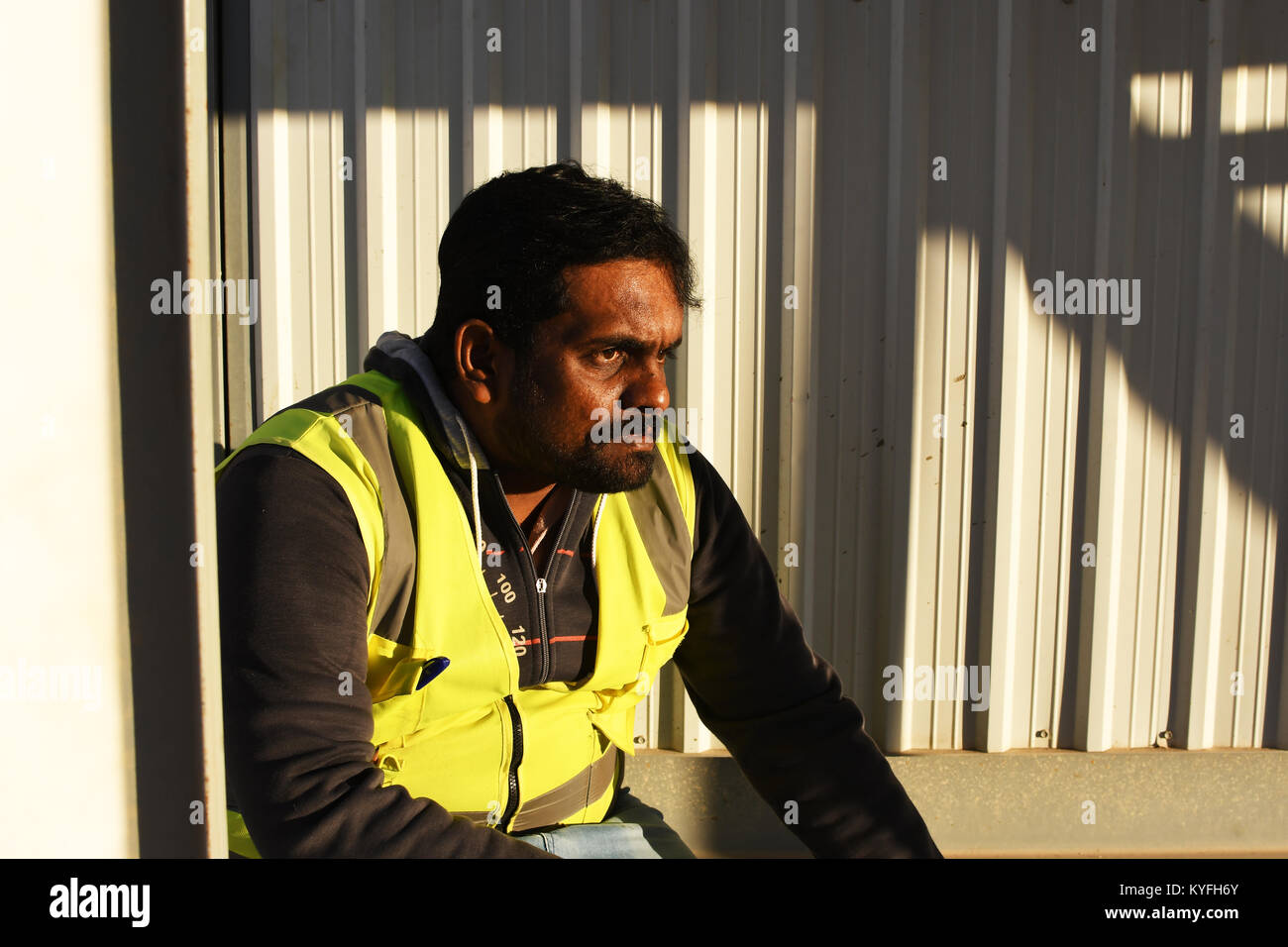Babujee resting after wotk Stock Photo - Alamy