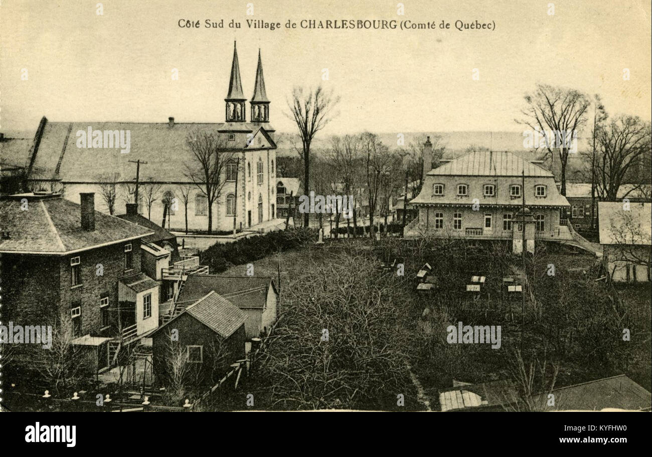 A south view of the village of Charlesbourg, Quebec, Canada, captured ...