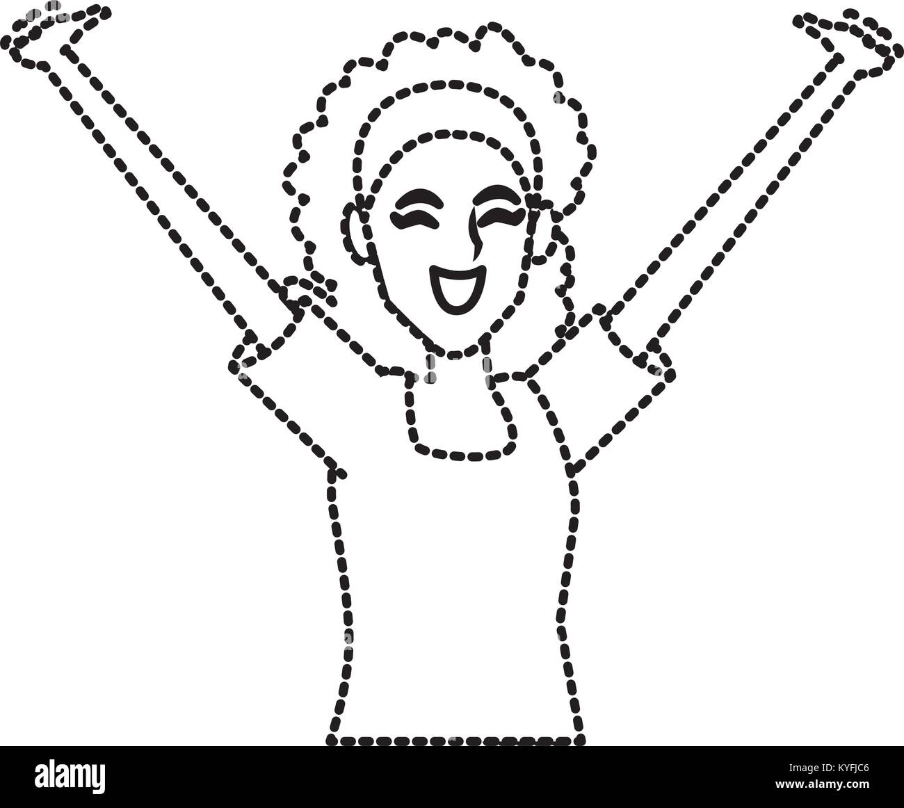 Woman happy cartoon Stock Vector Image & Art - Alamy