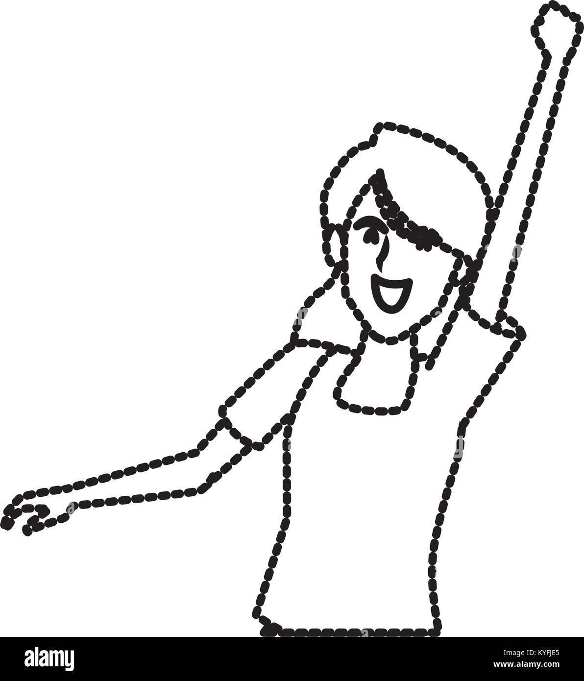 Woman happy cartoon Stock Vector Image & Art - Alamy