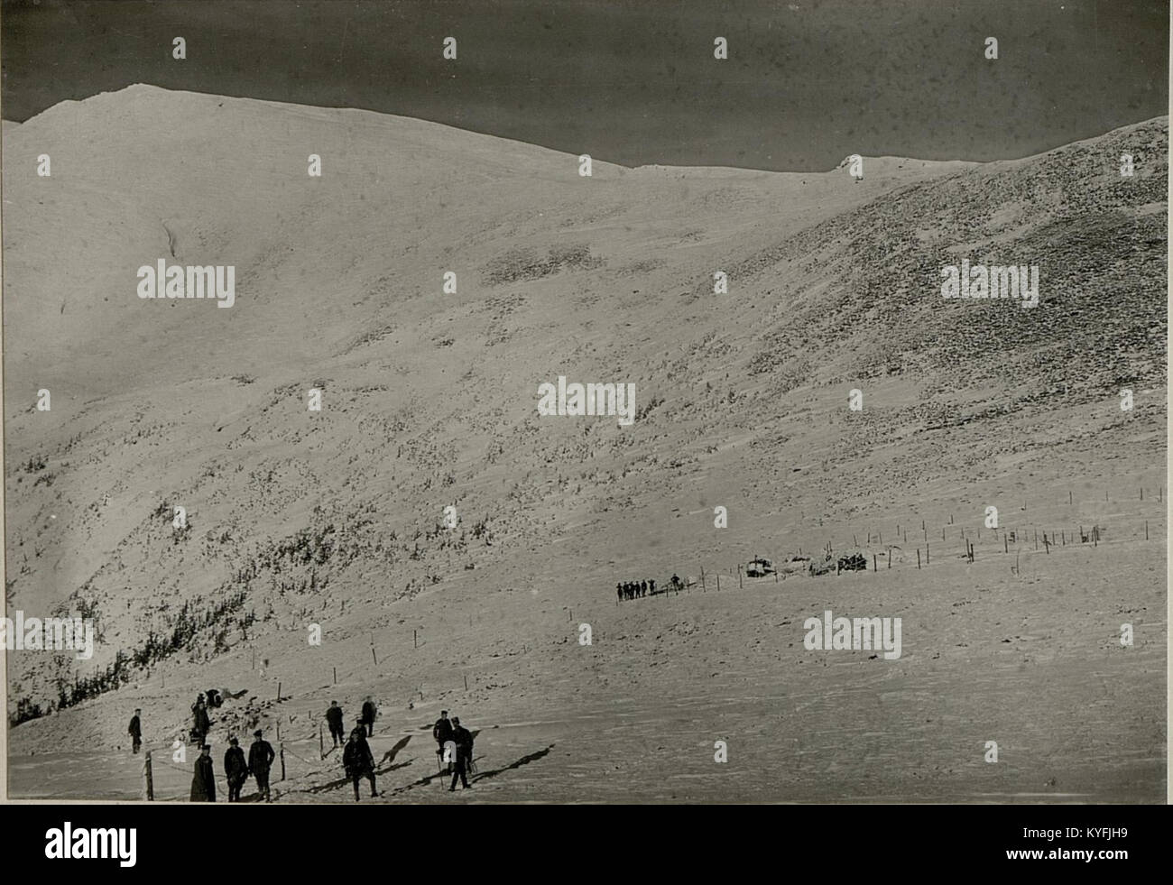 Photograph of Württemberg G. Battalion 8 at Hala Groppa, documenting ...