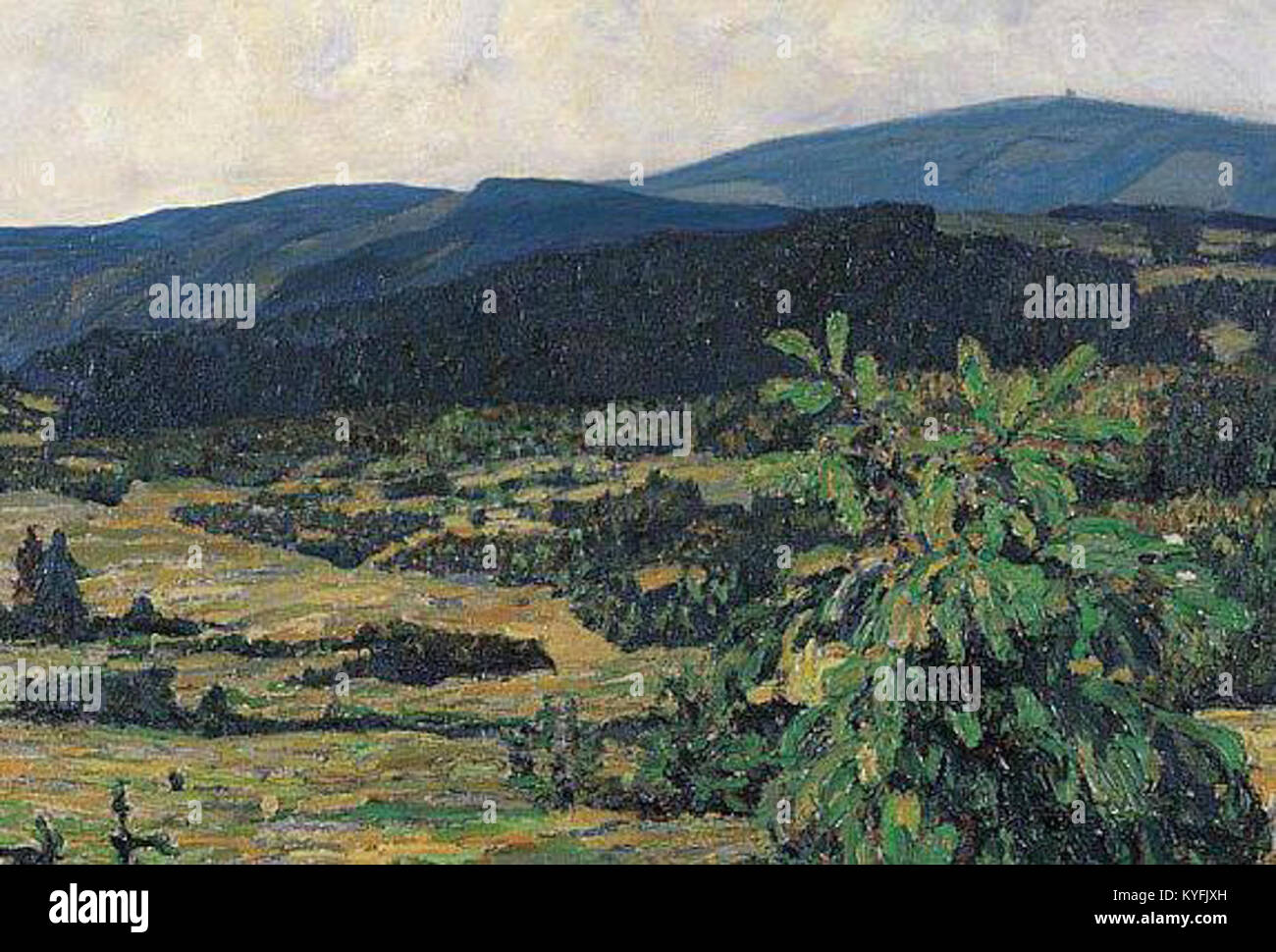 W.F. Jäger's 'Krajina' is a landscape painting that captures the beauty ...