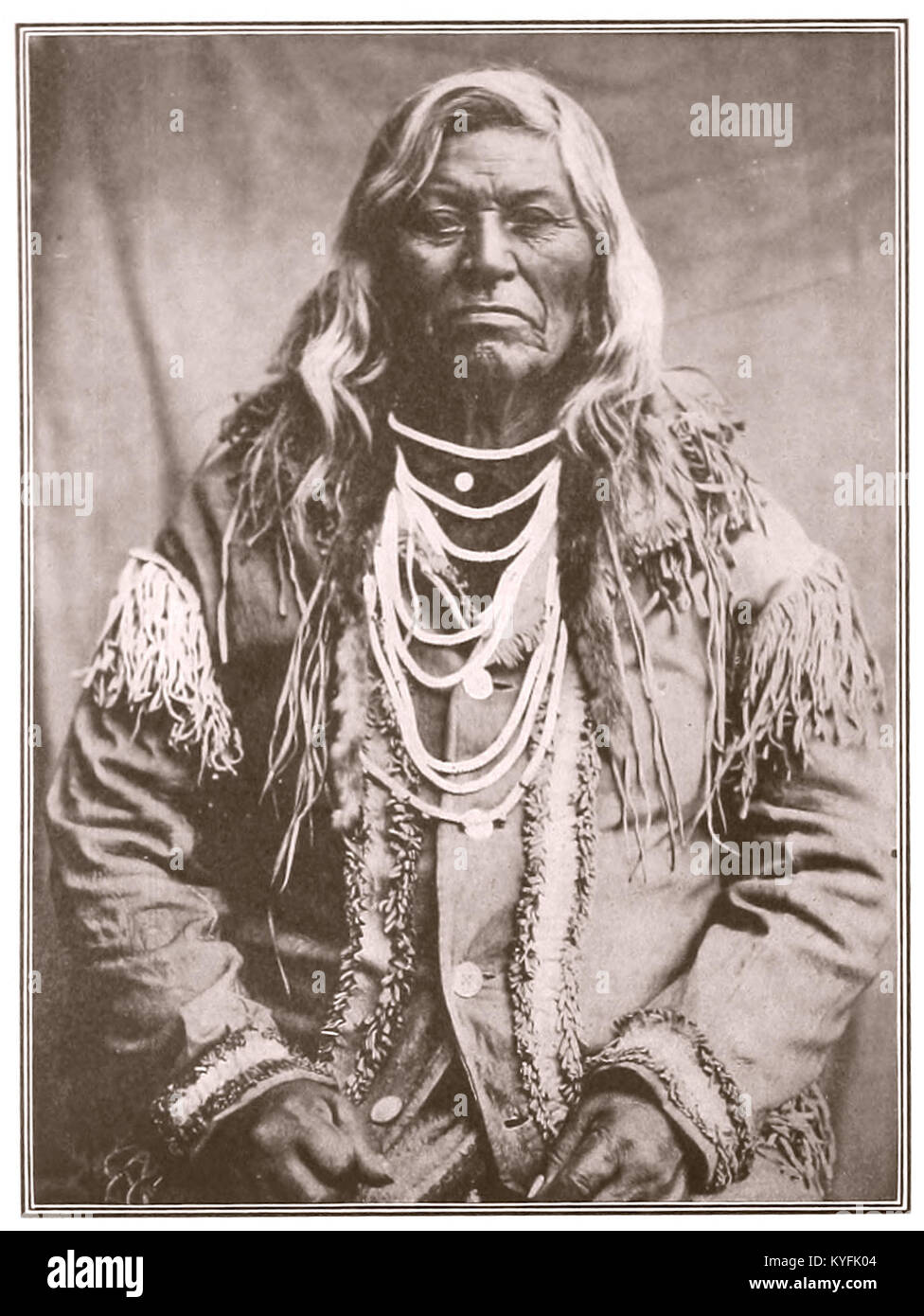 The portrait 'Wa-lis-te-me-ne-head,' or 'Man of the Cayuses,' by Lee ...