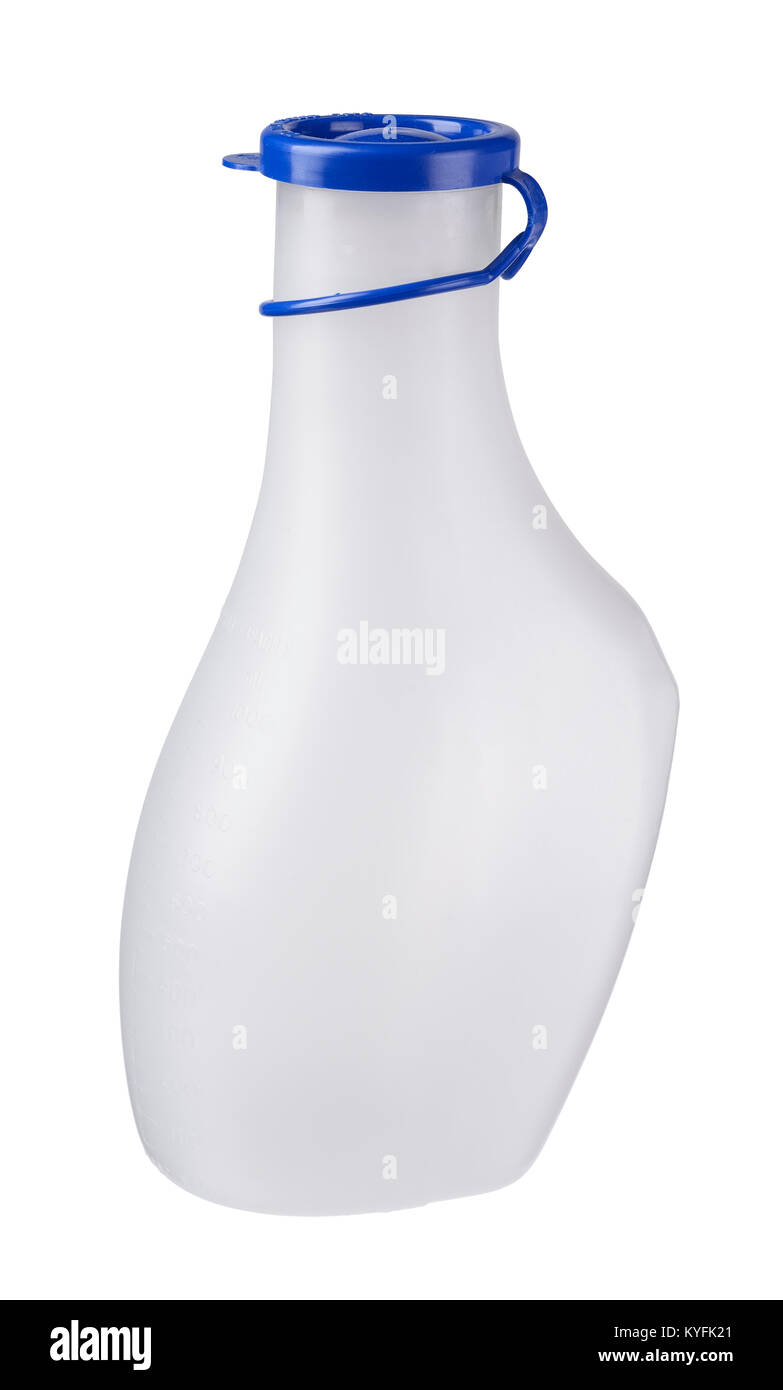 Male portable plastic urinal bottle Stock Photo - Alamy