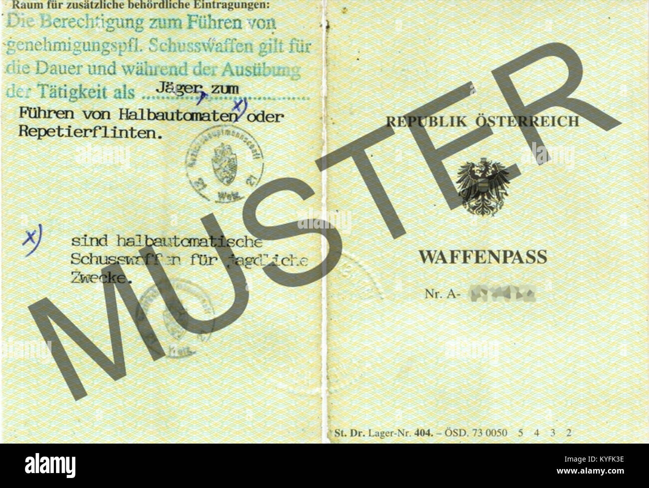Waffenpass hi-res stock photography and images - Alamy