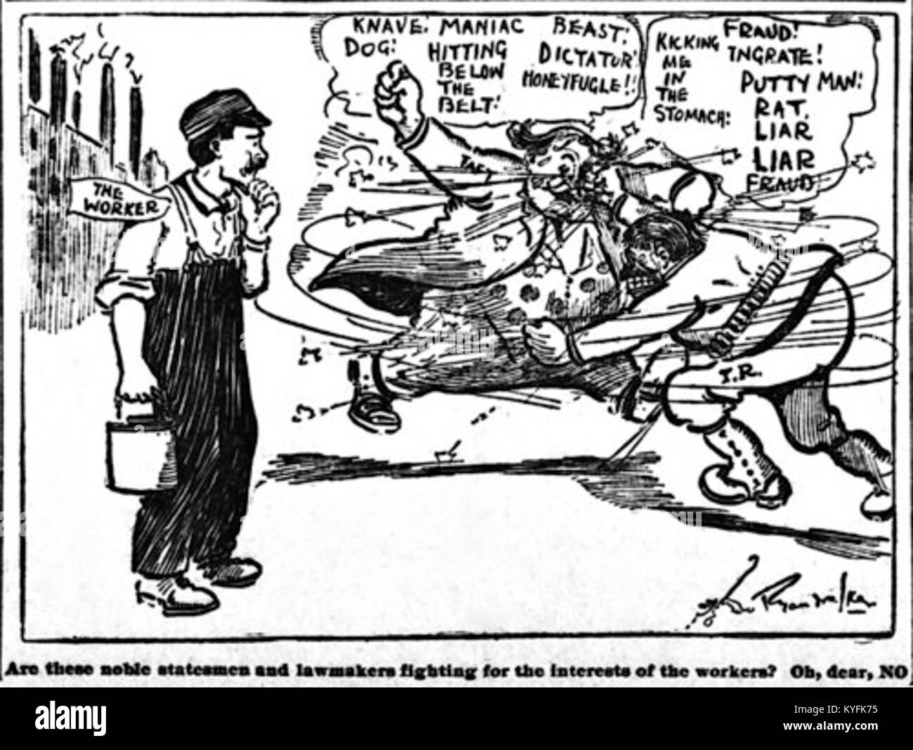 Taft roosevelt cartoons hi-res stock photography and images - Alamy