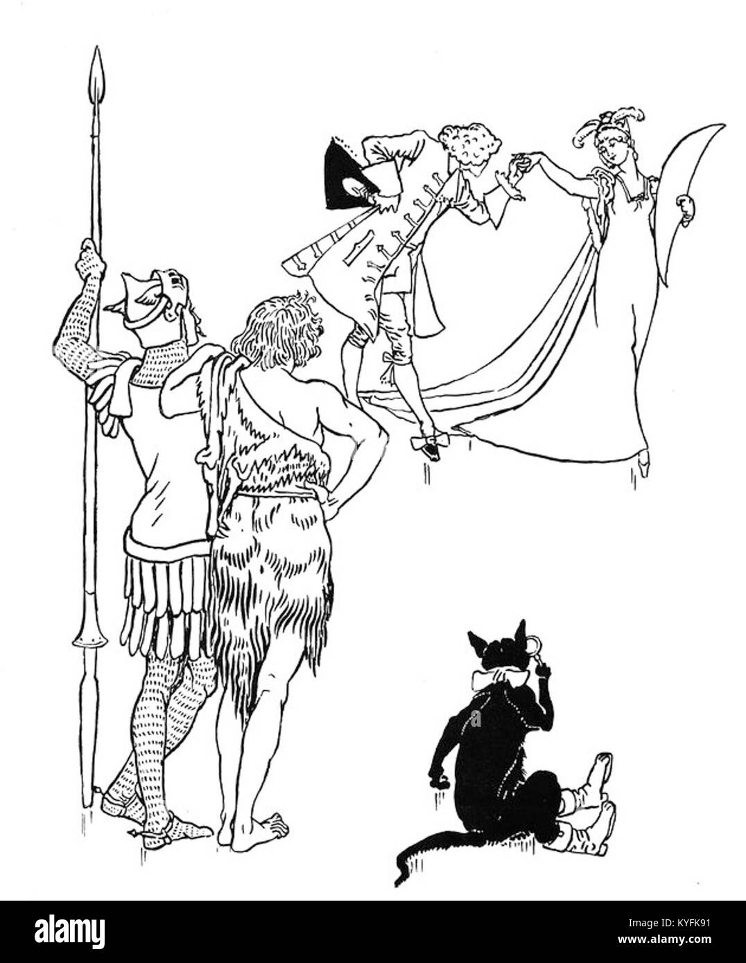 Cinderella book illustration Cut Out Stock Images & Pictures - Alamy