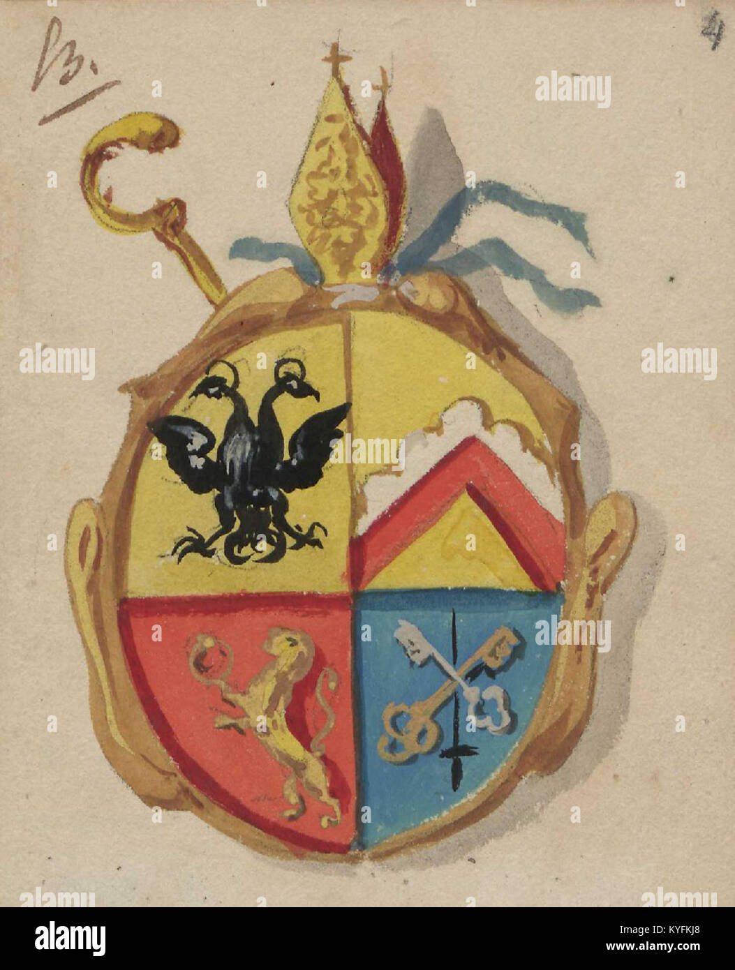 The *Wappenbuch RV 18Jh* is an 18th-century heraldic book featuring ...