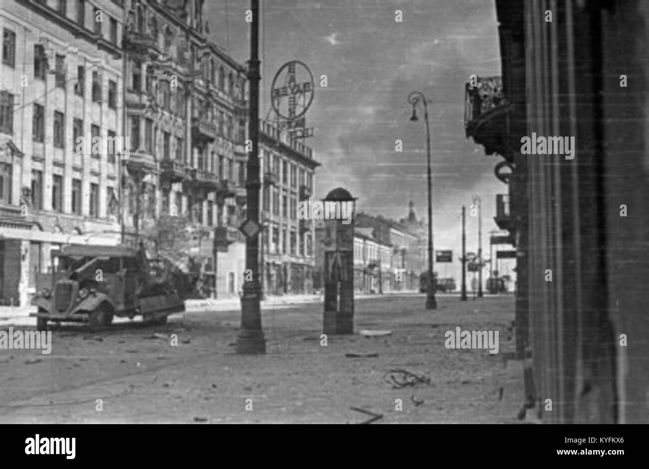 This photograph by Bałuk documents a scene from the 1944 Warsaw ...