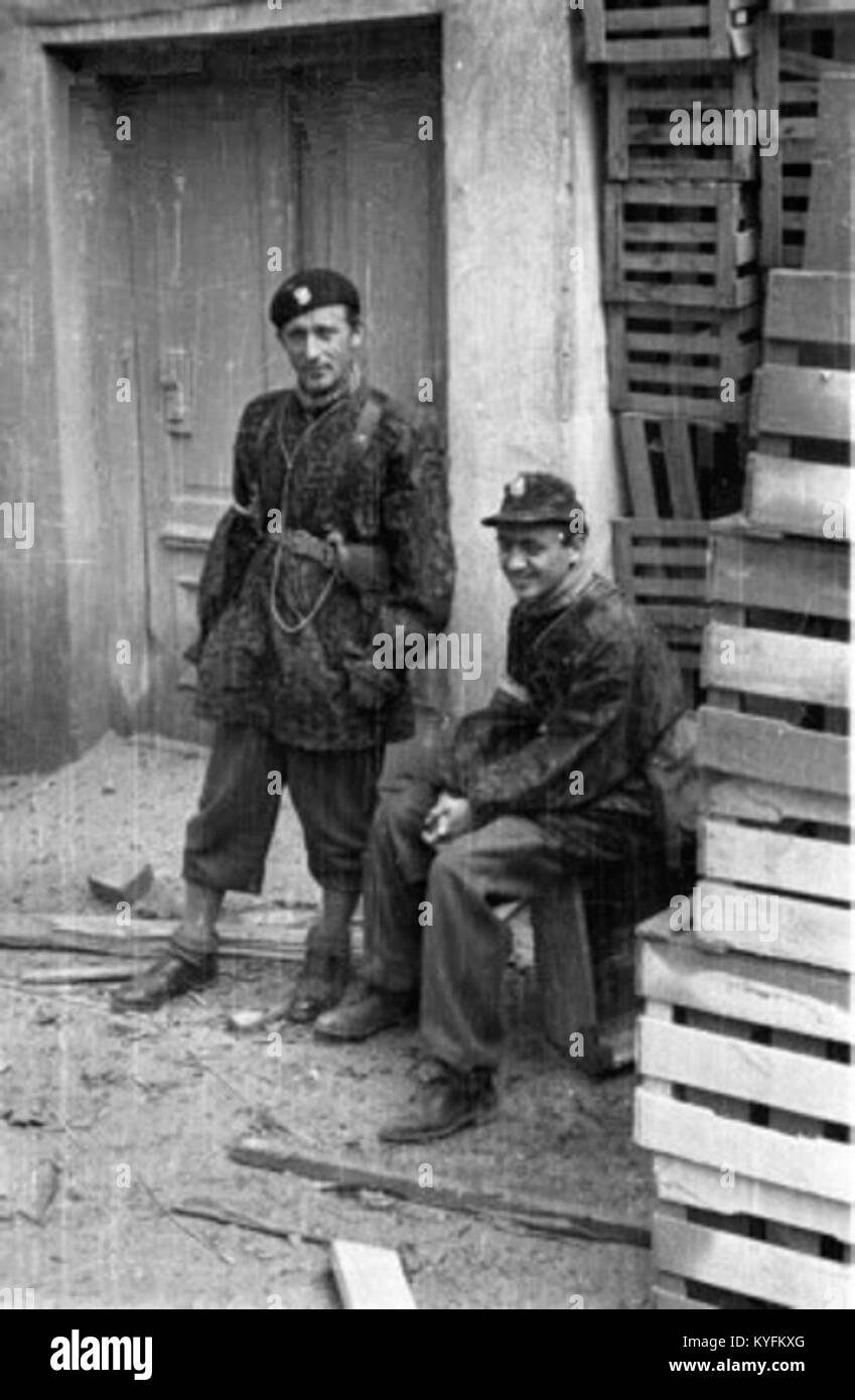 This photograph depicts the Warsaw Uprising, an important event during ...