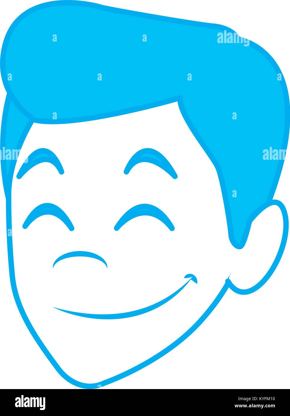 Man face smiling cartoon Stock Vector Image & Art - Alamy