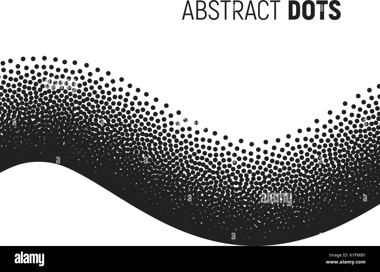 abstract spotted wave. vector element for design Stock Vector Image ...