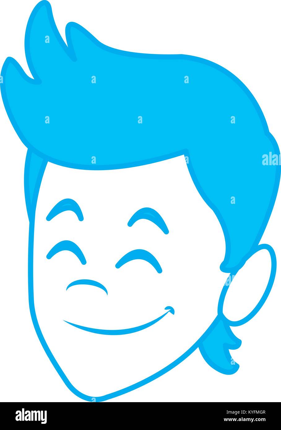 Man face smiling cartoon Stock Vector Image & Art - Alamy