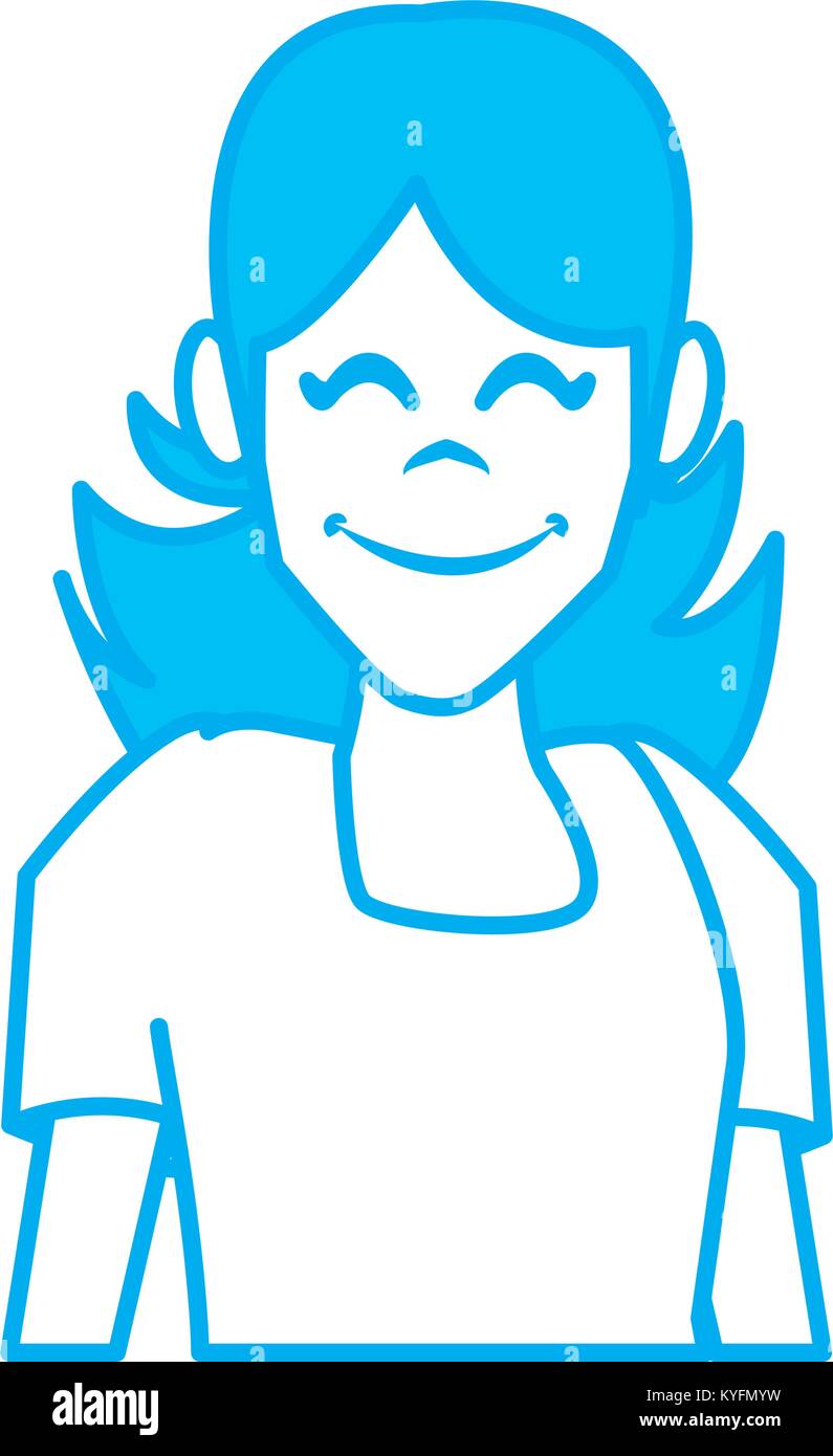 Woman face smiling cartoon Stock Vector Image & Art - Alamy