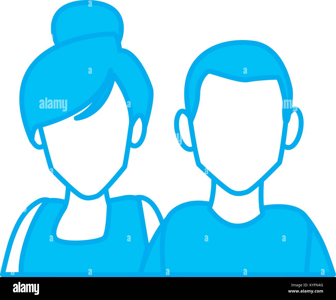 Couple of friends cartoon Stock Vector Image & Art - Alamy