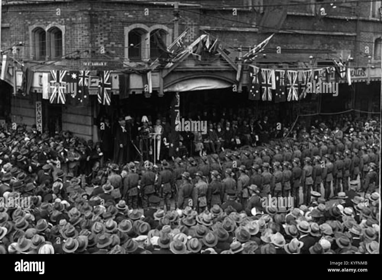 Centenary celebrations Black and White Stock Photos & Images - Alamy