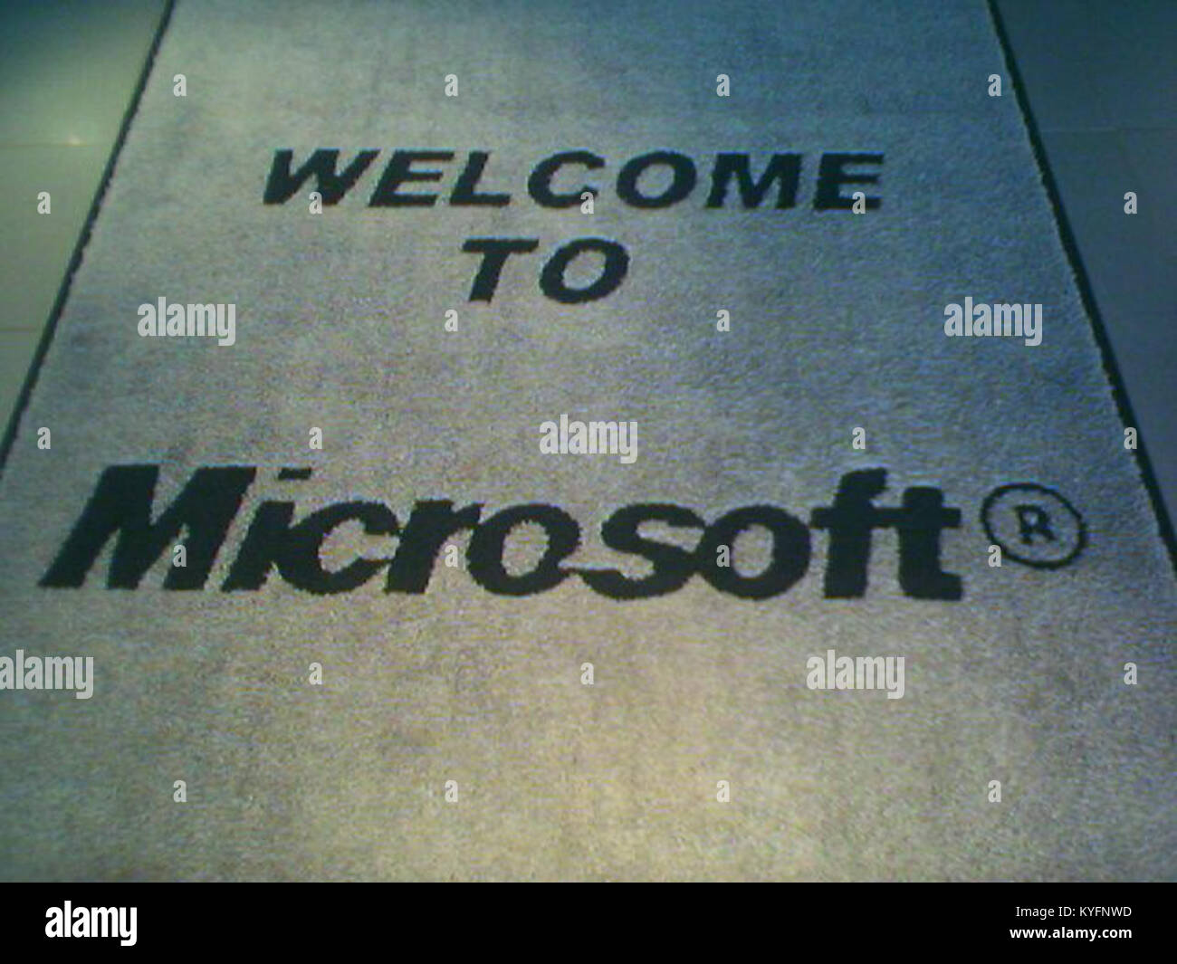 WELCOME TO Microsoft® Stock Photo - Alamy