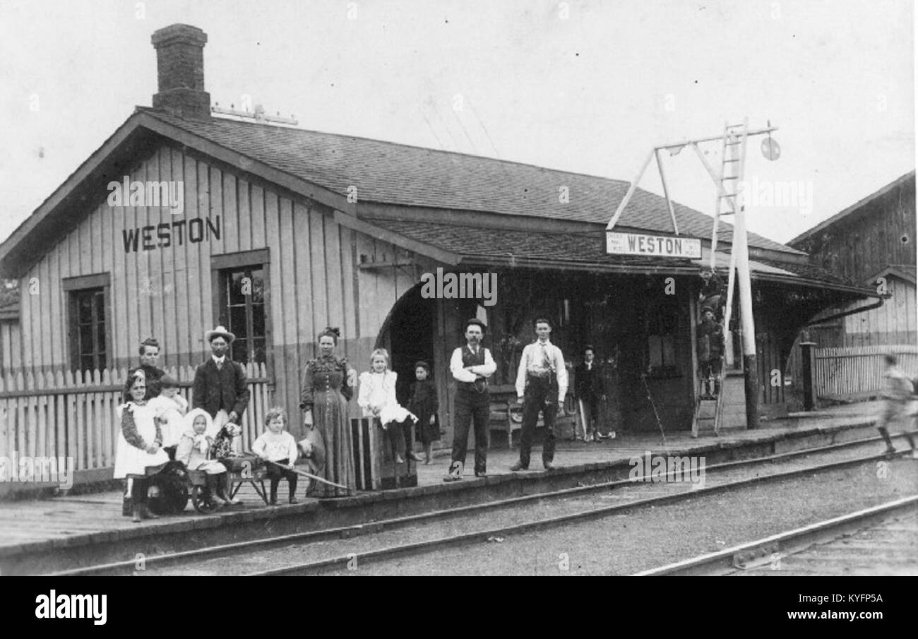 Weston, Ontario, GTR train station -- 1900 Stock Photo - Alamy