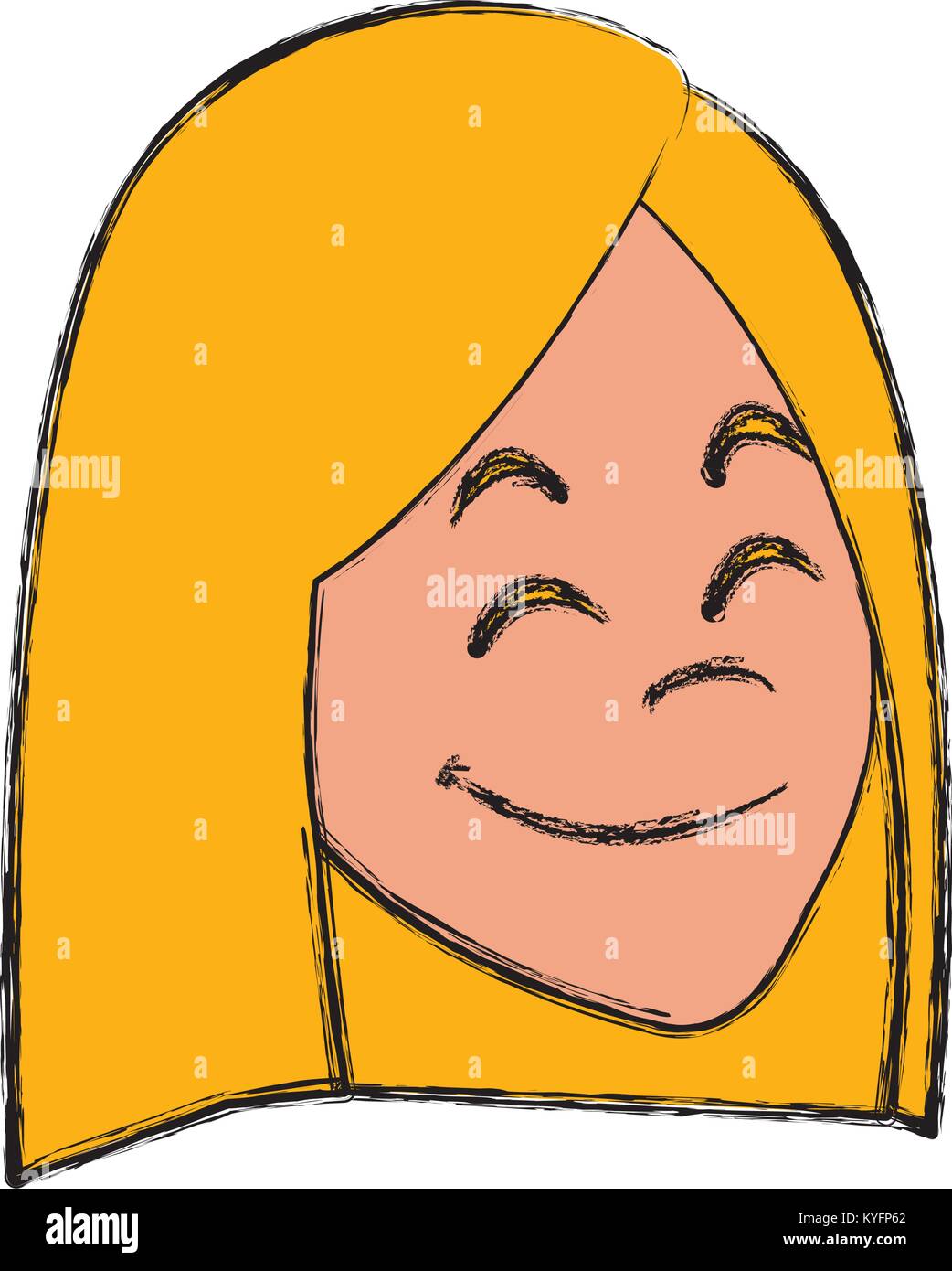 Woman face smiling cartoon Stock Vector Image & Art - Alamy