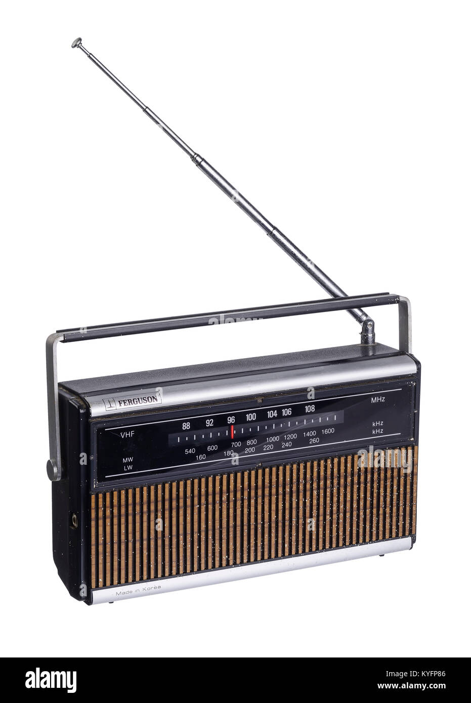 Old vintage retro Ferguson portable radio Stock Photo - Alamy