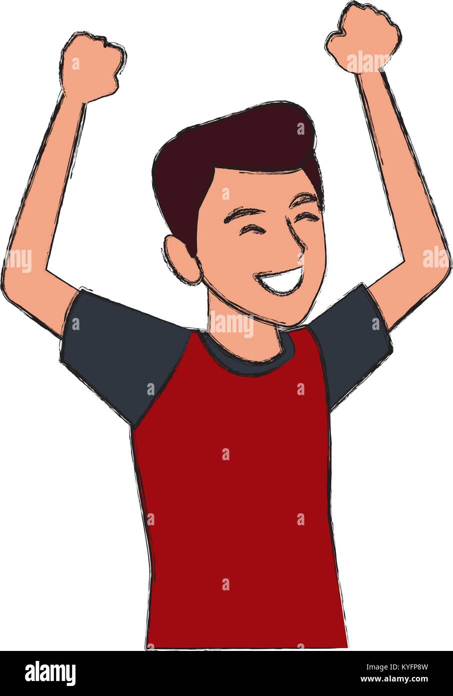 Man happy cartoon Stock Vector Image & Art - Alamy