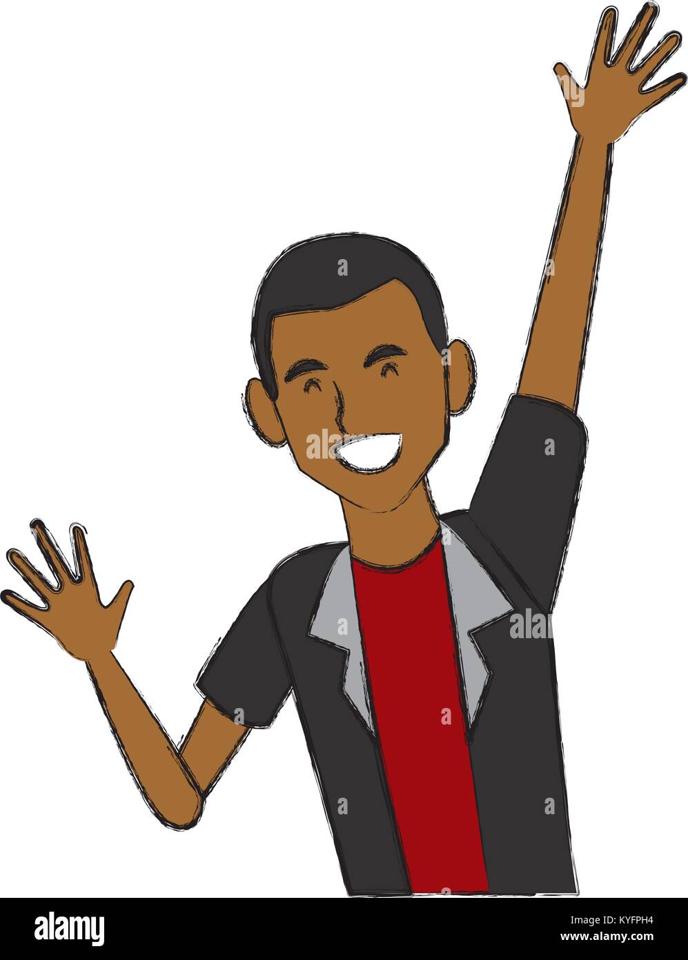 Man happy cartoon Stock Vector Image & Art - Alamy