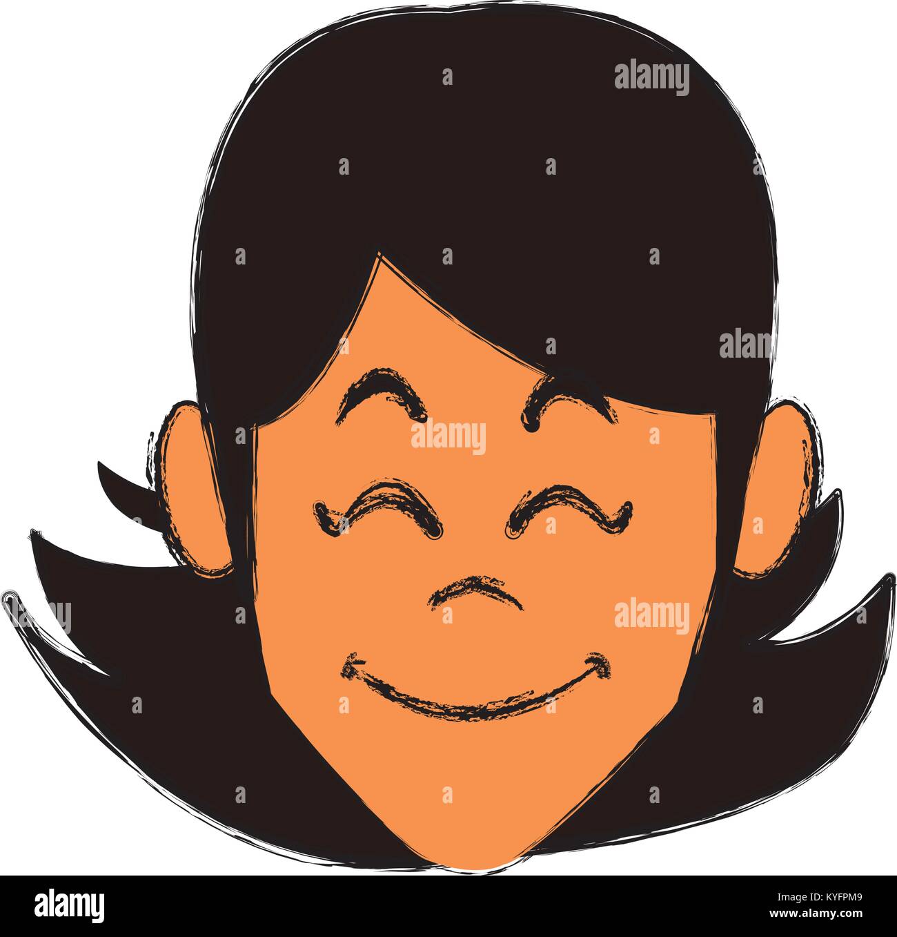 Woman face smiling cartoon Stock Vector Image & Art - Alamy