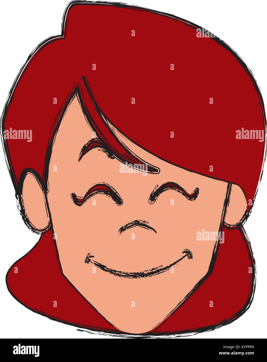 Woman face smiling cartoon Stock Vector Image & Art - Alamy