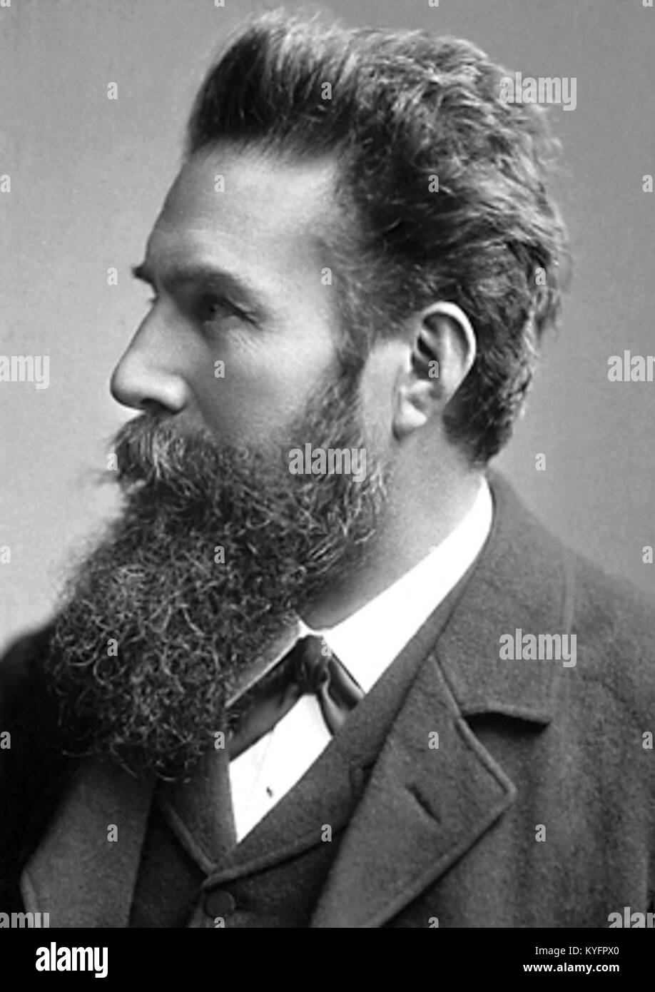Wilhelm Röntgen, the German physicist known for discovering X-rays ...