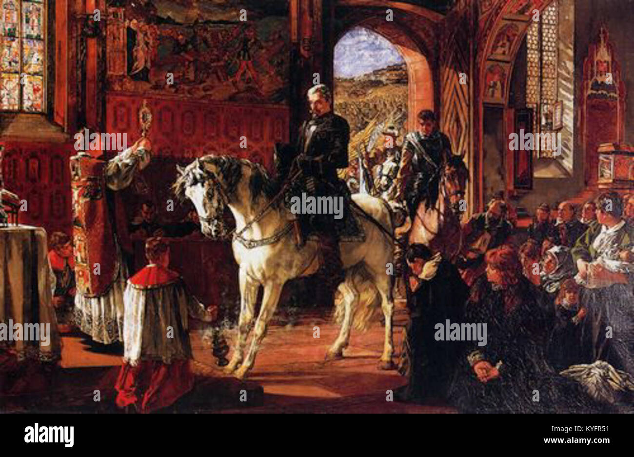 Wilhelm Trübner's painting titled 'Tilly' depicts the historical figure ...