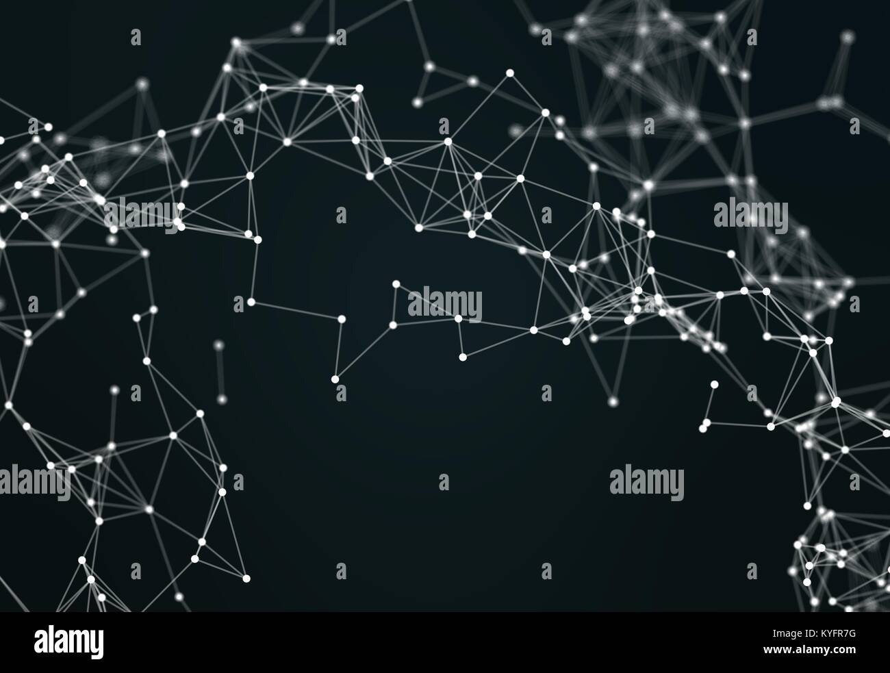 Image of abstract connected dots Stock Photo - Alamy