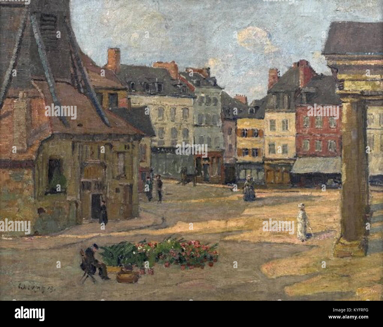 Willy Lucas's 'March, Sainte-Catherine' from 1913 depicts a historical ...