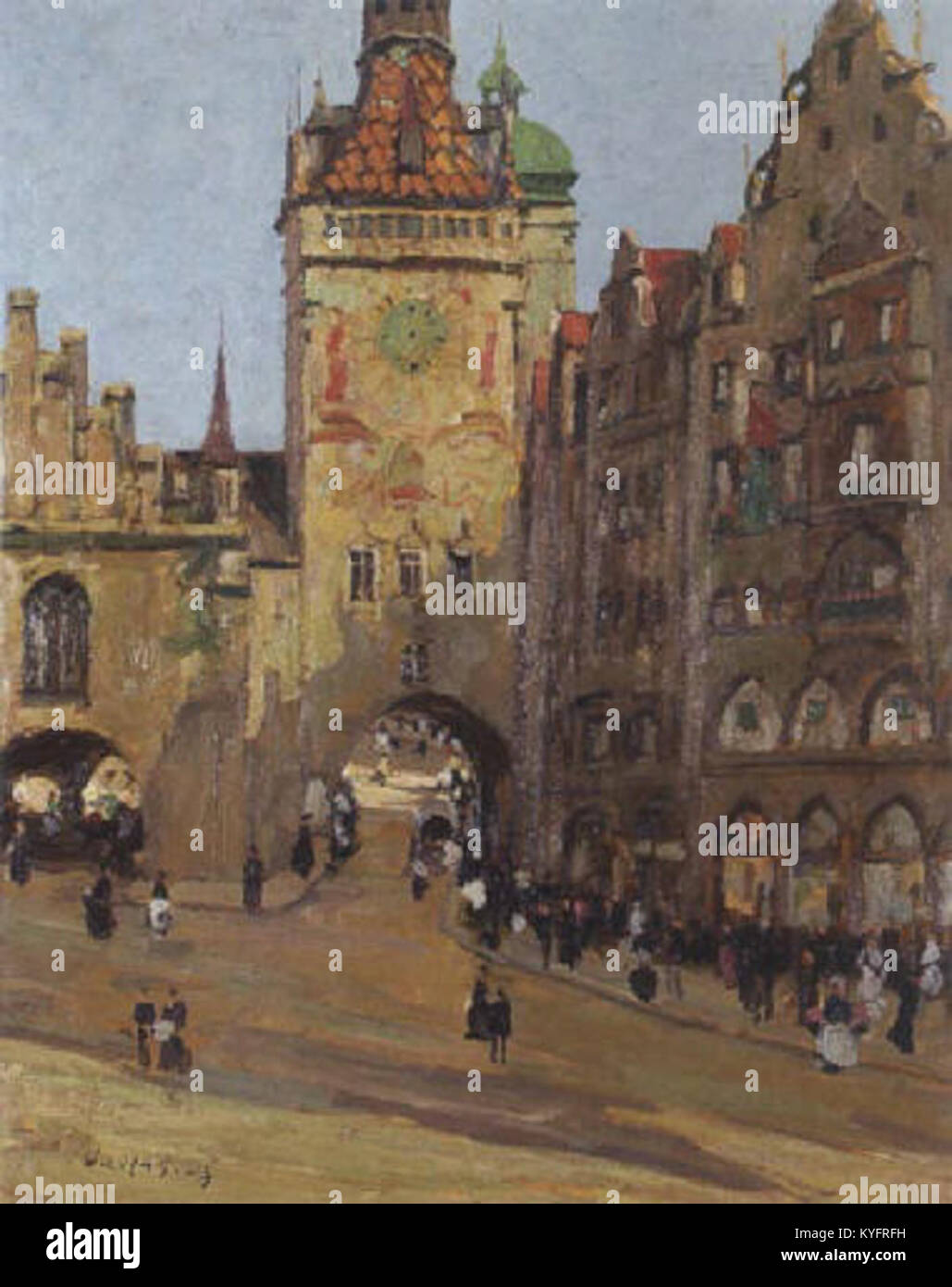 Willy Lucas - Marienplatz in München Stock Photo - Alamy