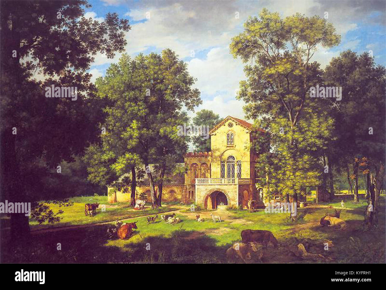 Wincenty Kasprzycki’s 1833 depiction of the Natolin Palace illustrates ...