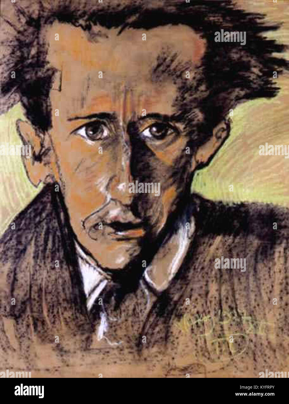 A portrait of Jozef Fedorowicz by Witkacy, a notable Polish artist. The ...