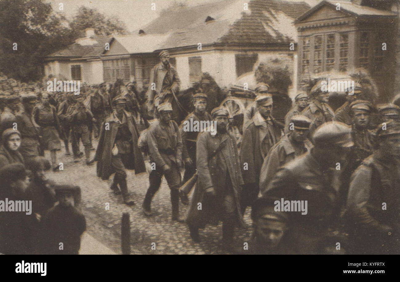 Historical event depicting the entry of the 1st Brigade of Polish ...
