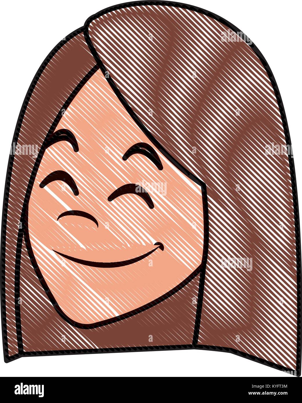 Woman face smiling cartoon Stock Vector Image & Art - Alamy