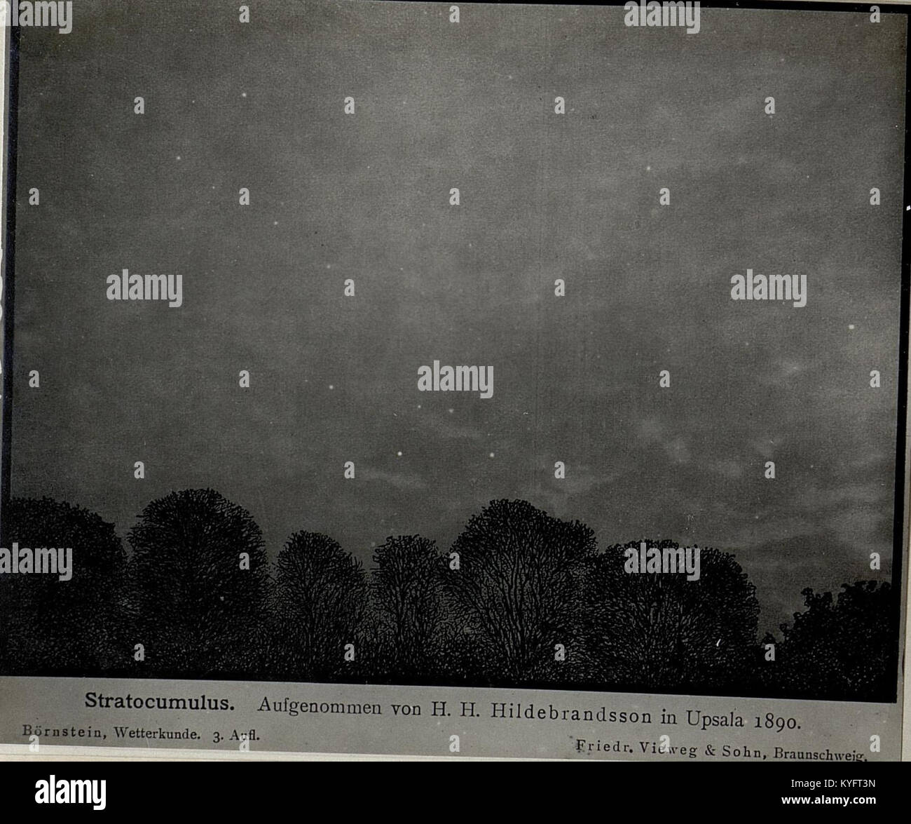A cloud photograph taken for a field weather station, showing ...
