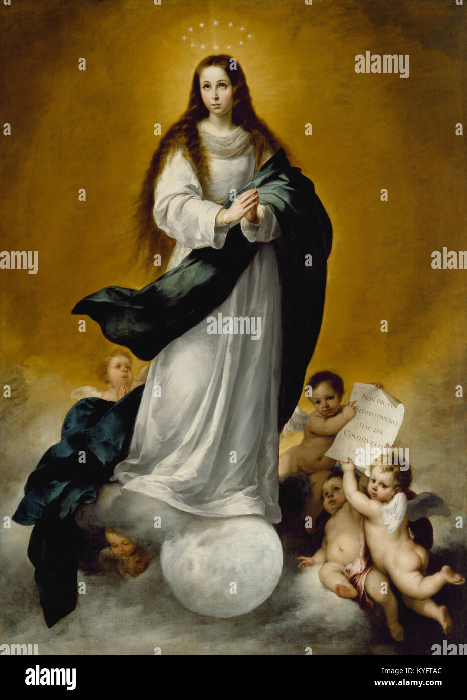 This artwork, 'The Virgin of the Immaculate Conception,' was created in ...
