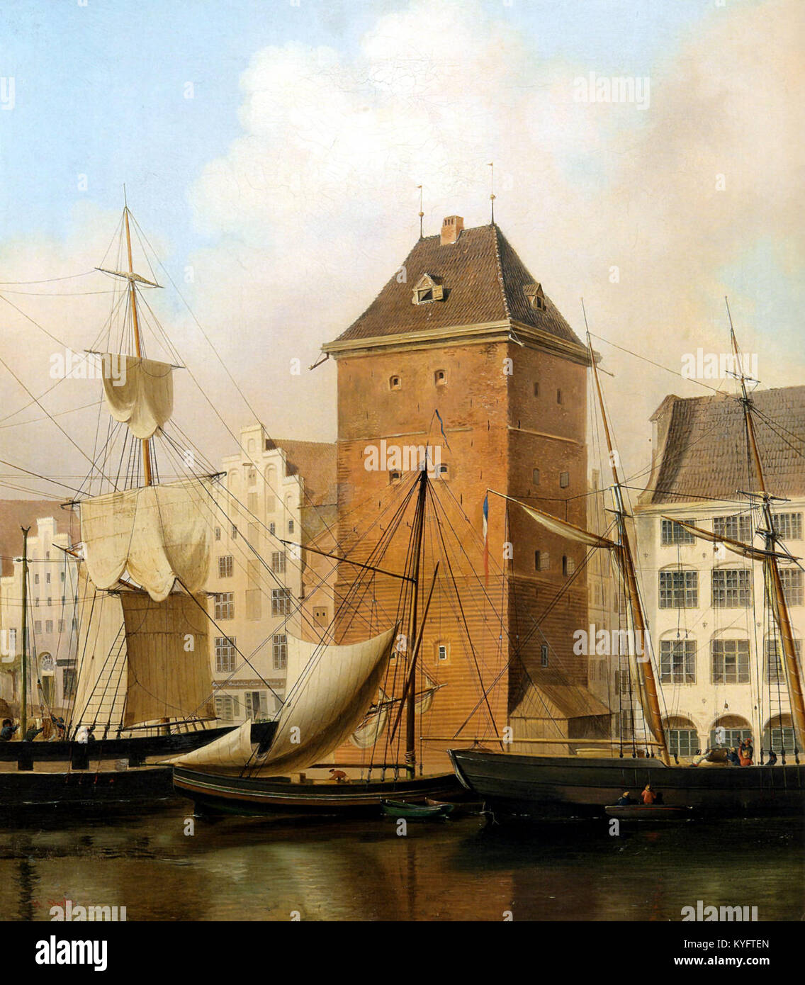 A photograph of the Blauer Turm (Blue Tower) located in Stöltzner ...
