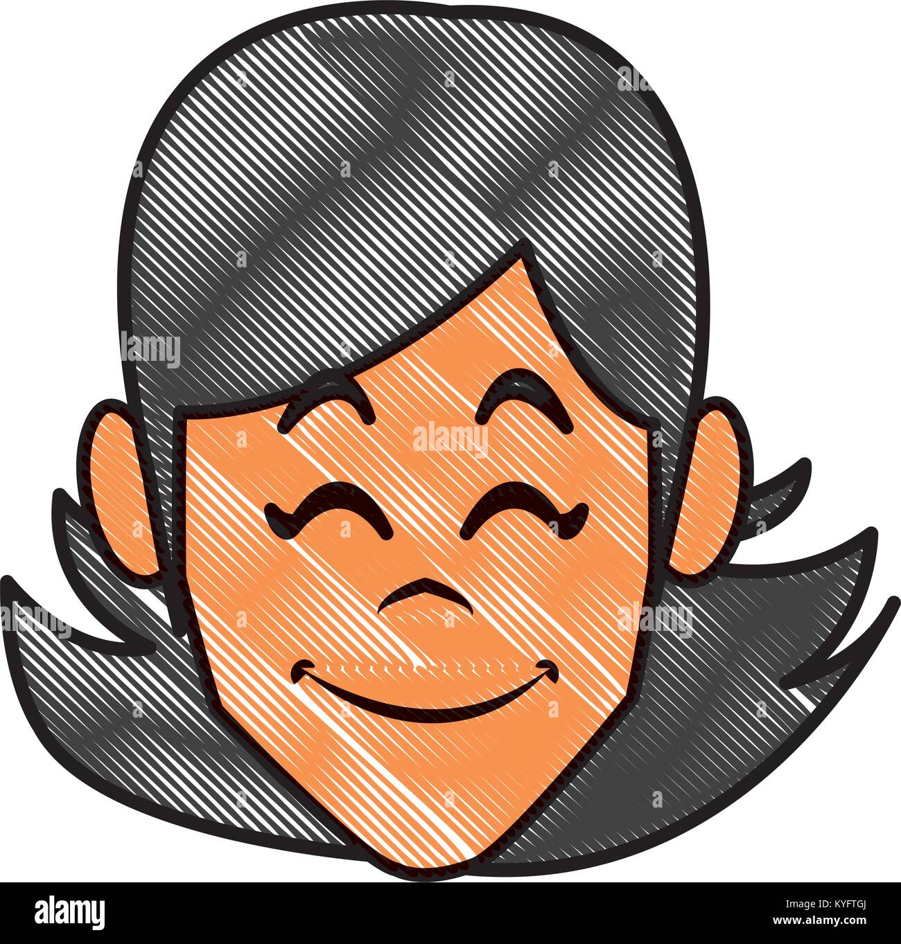 Woman face smiling cartoon Stock Vector Image & Art - Alamy