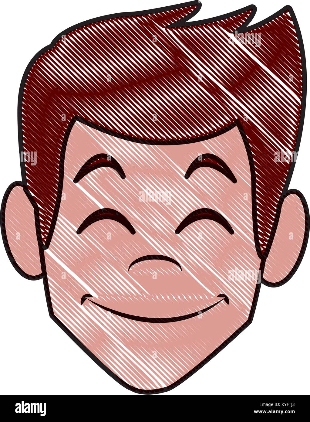 Man face smiling cartoon Stock Vector Image & Art - Alamy