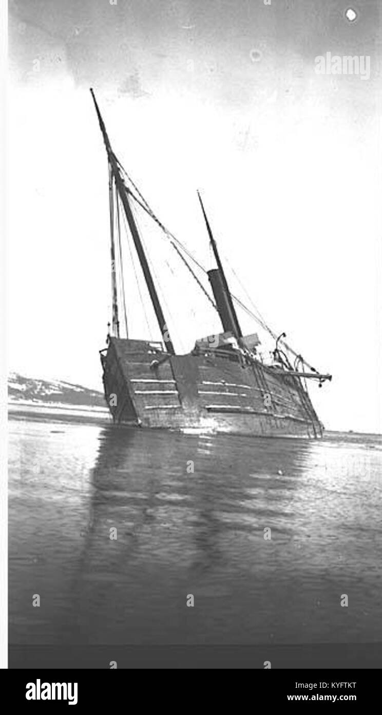 Wreck of the FARALLON, Iliamna Bay, January 1910 (THWAITES 51 Stock ...