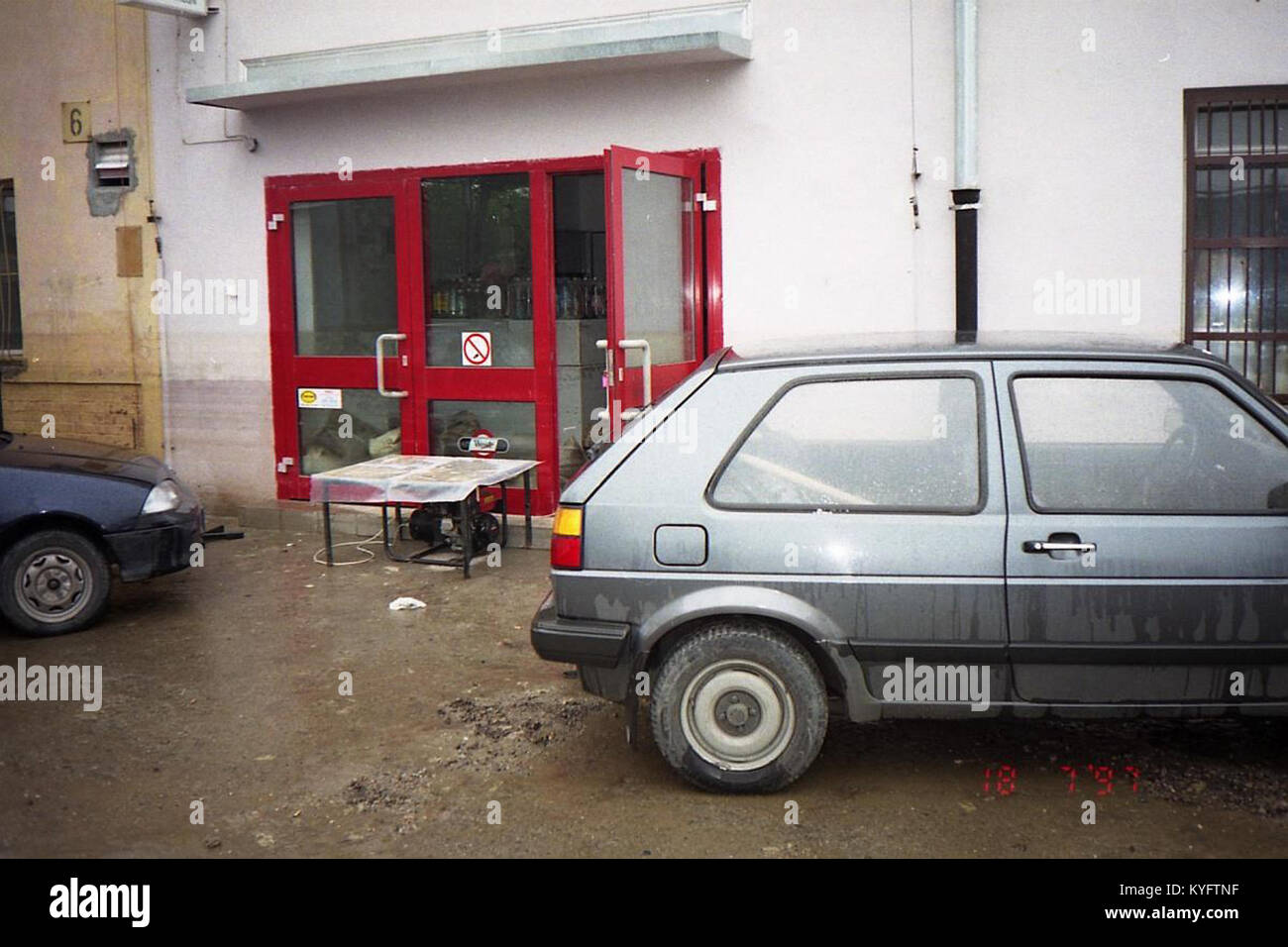 A photograph from Wroclaw, Poland, capturing the devastating flood of ...