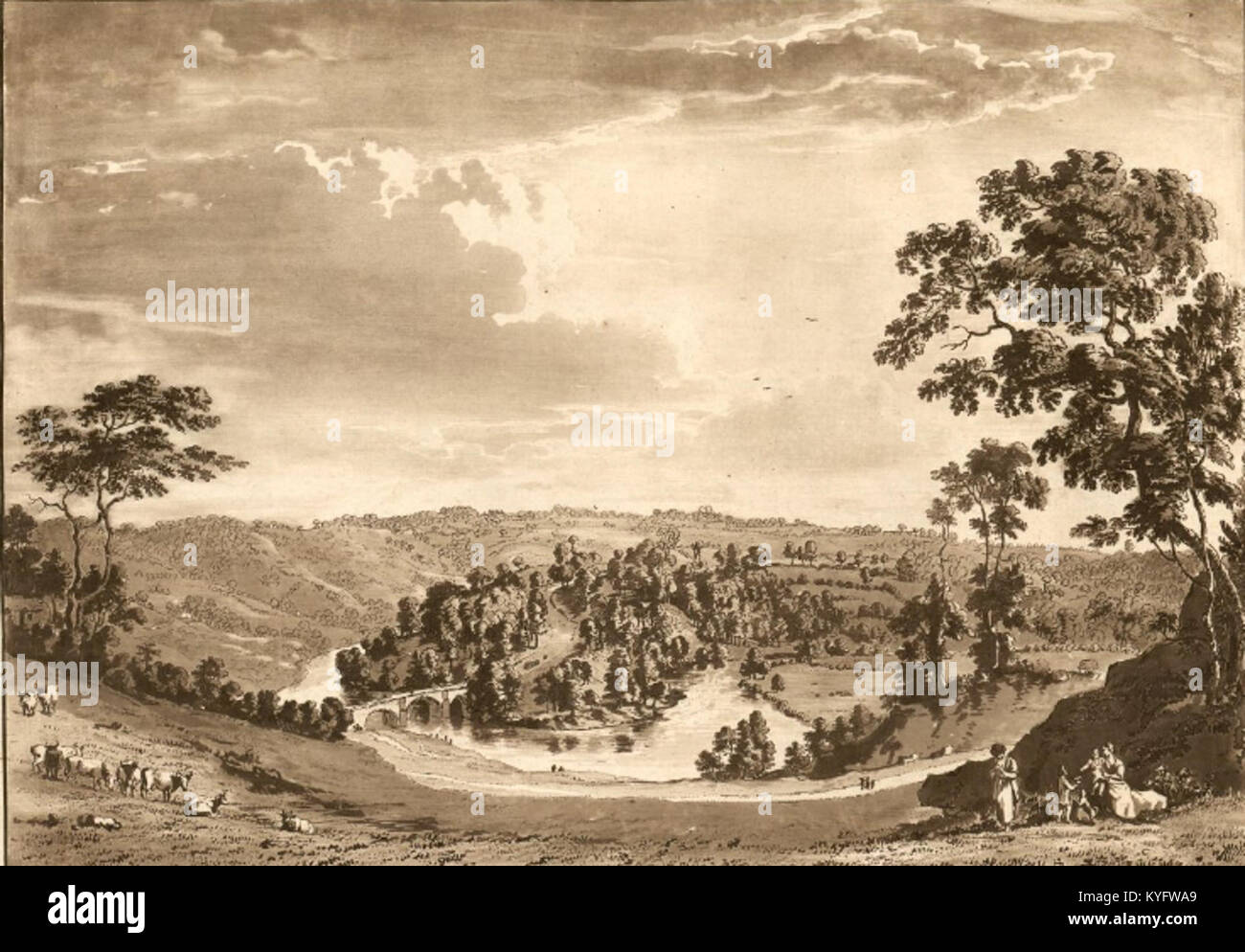 This view of Wynnstay, the estate of Sir Watkin Williams Wynn in ...
