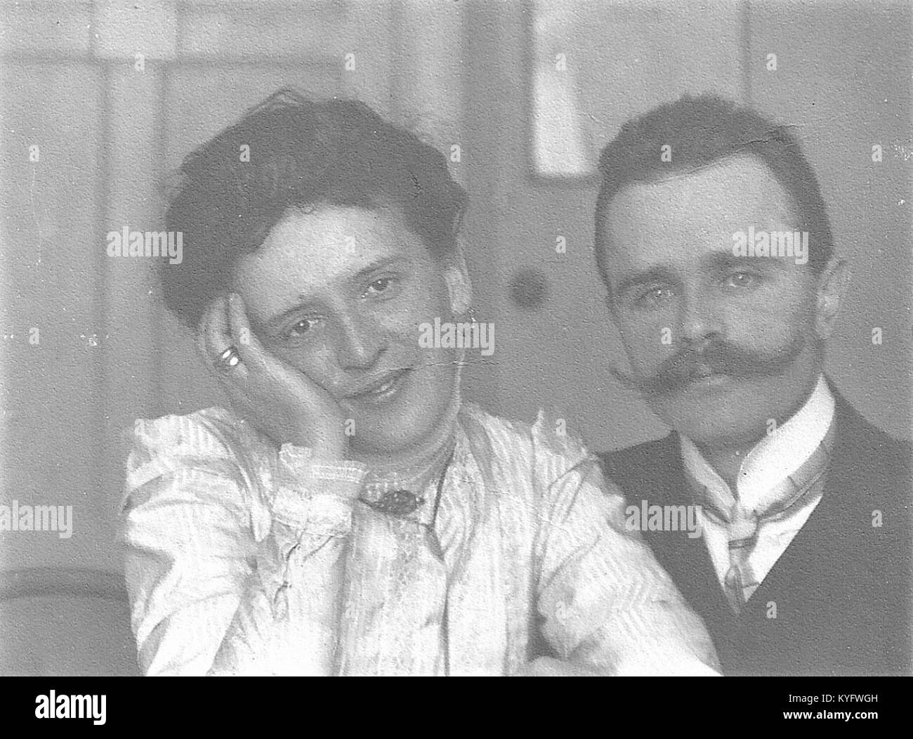 Photograph of Seweryn and Wanda Mściwujewski, taken circa 1910 ...