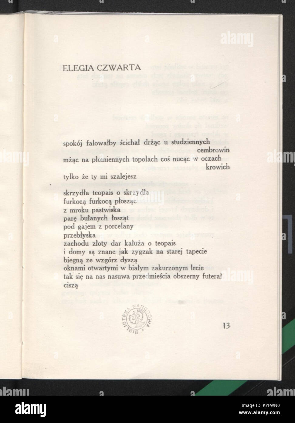 This page from 'Nuta człowiecza', a 1939 poetry collection by Józef ...
