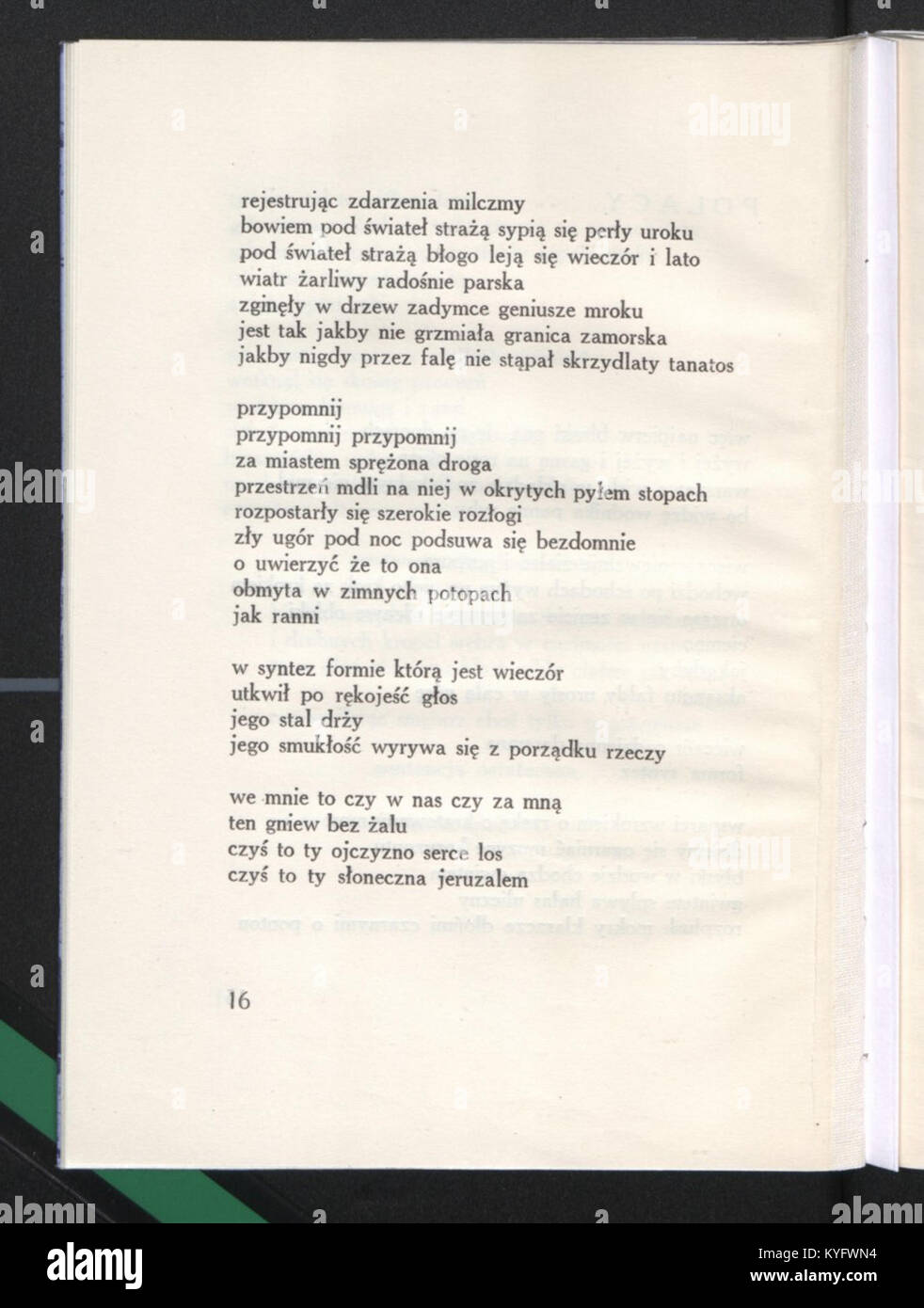 Poem 'Nuta człowiecza' by Józef Czechowicz, documenting his ...