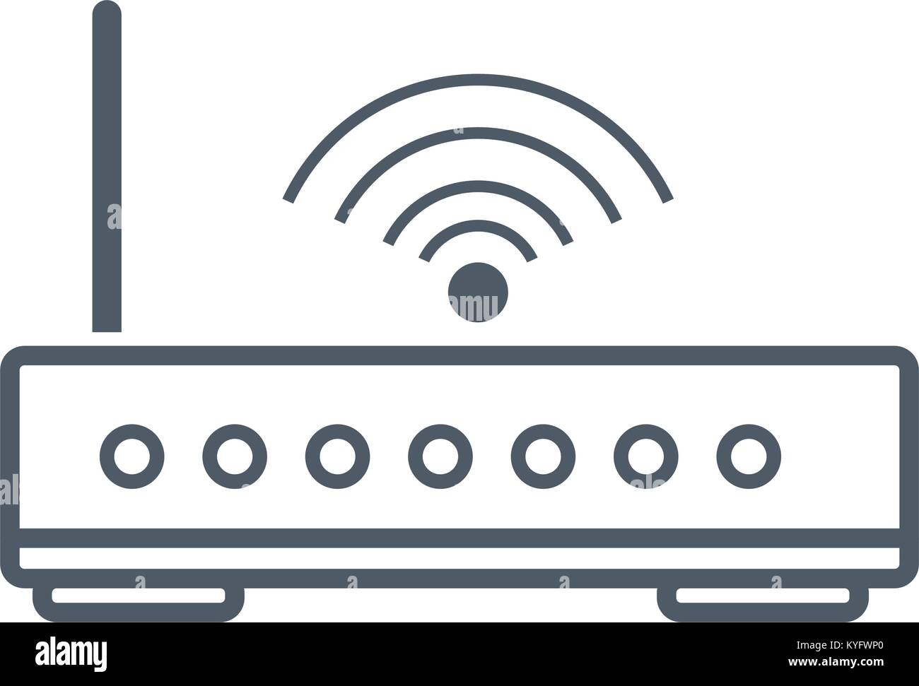 Wifi router antenna Stock Vector Image & Art - Alamy