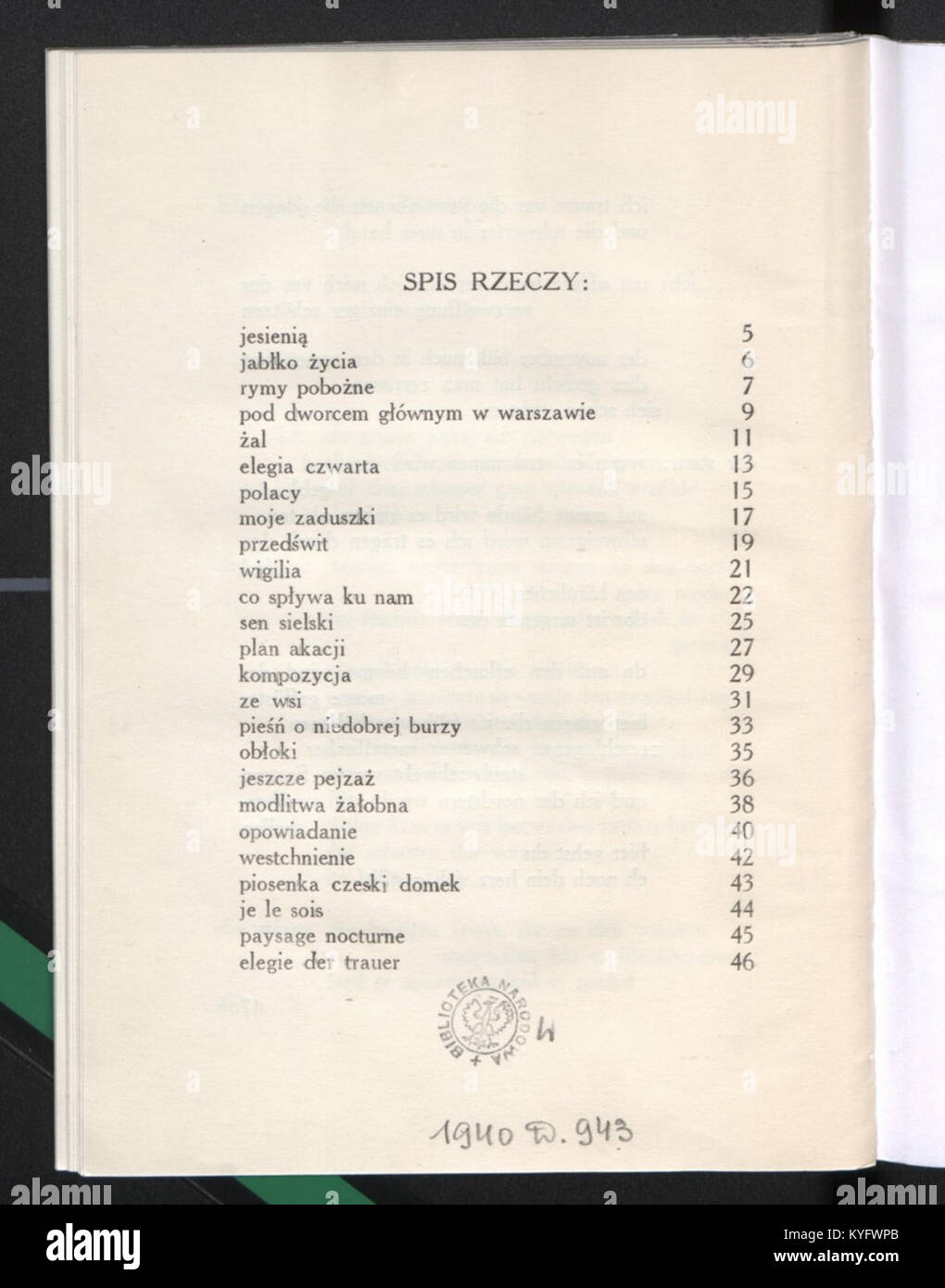 Czechowicz poetry hi-res stock photography and images - Alamy